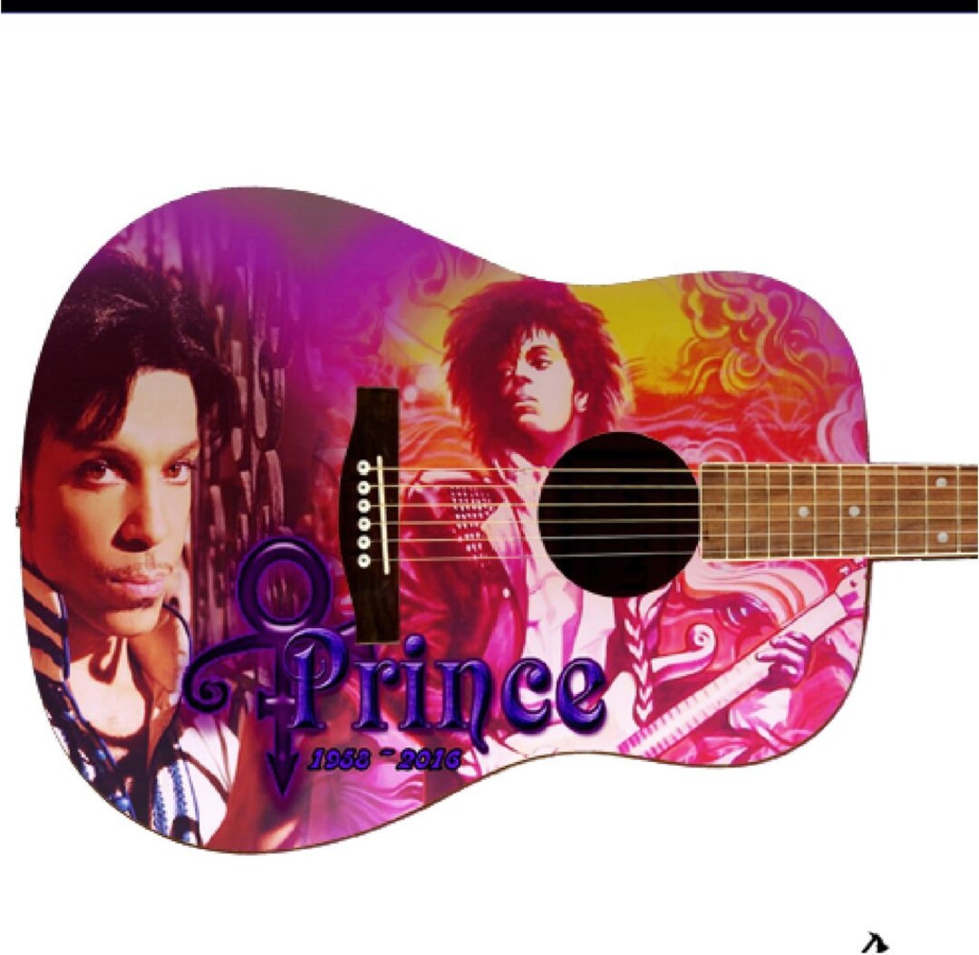 Prince Custom Commemorative Guitar - Etsy