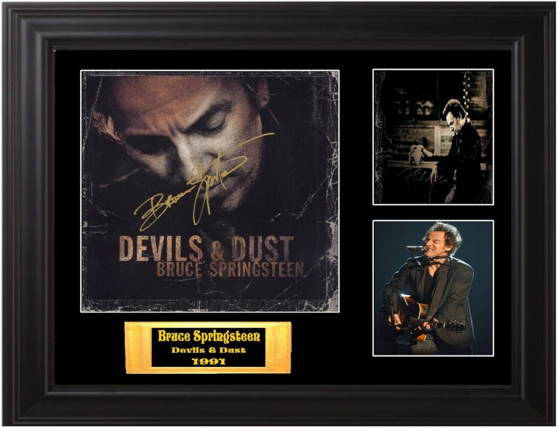 Bruce Springsteen Autographed LP Devils & Dust | Etsy