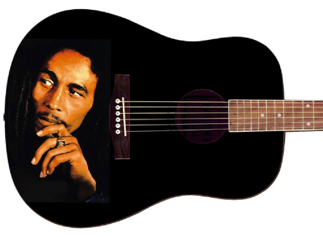 Bob Marley Custom Guitar - Etsy