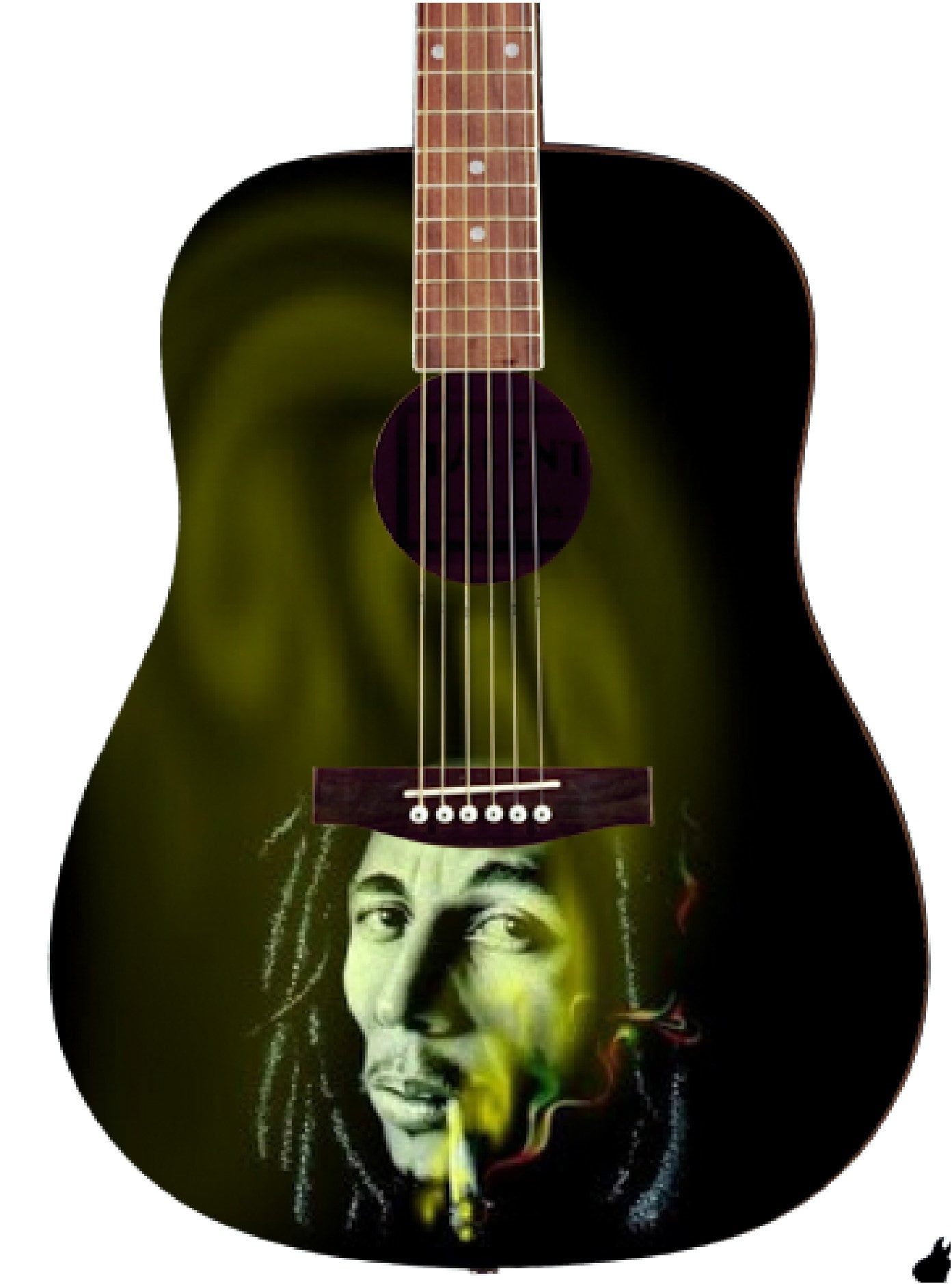 Bob Marley Custom Guitar - Etsy