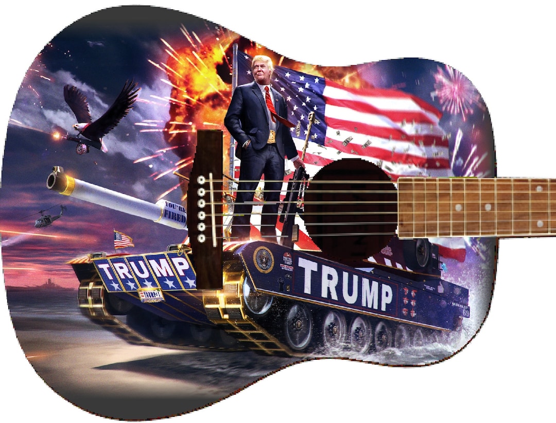 Trump Custom Guitar - Etsy