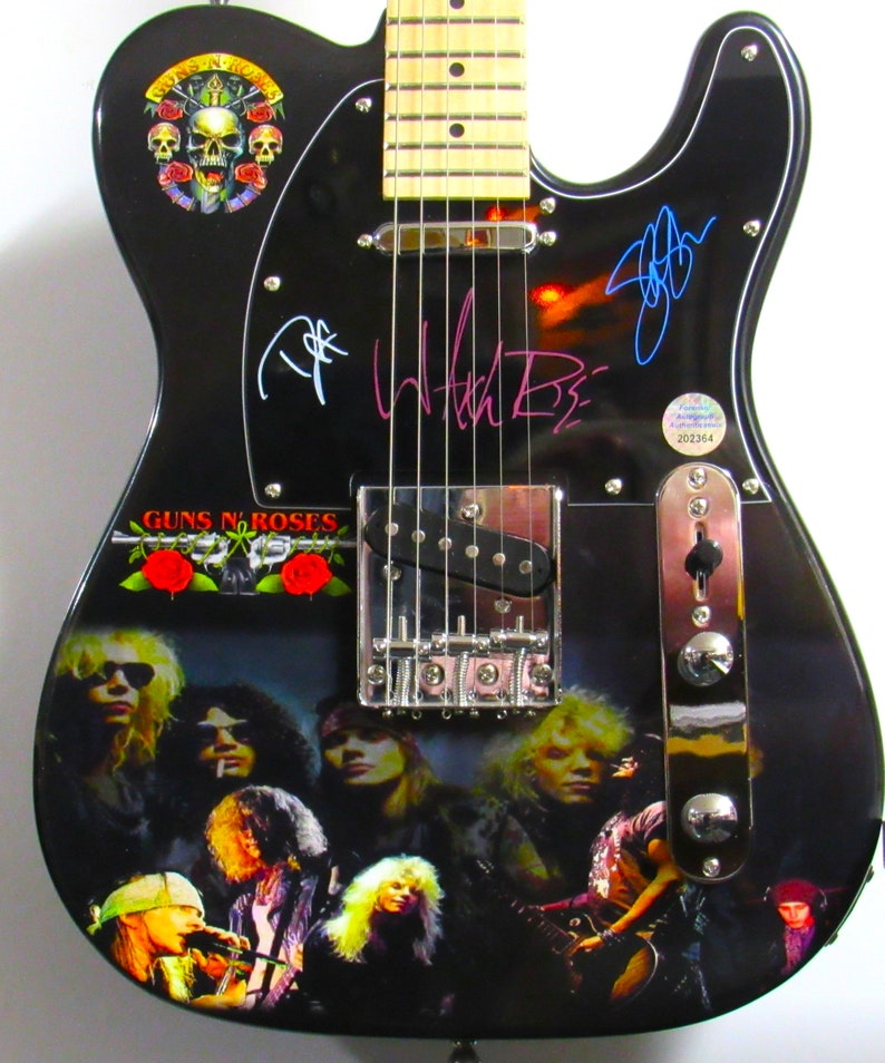 Guns N' Roses / Axl Rose Autographed Guitar - Etsy