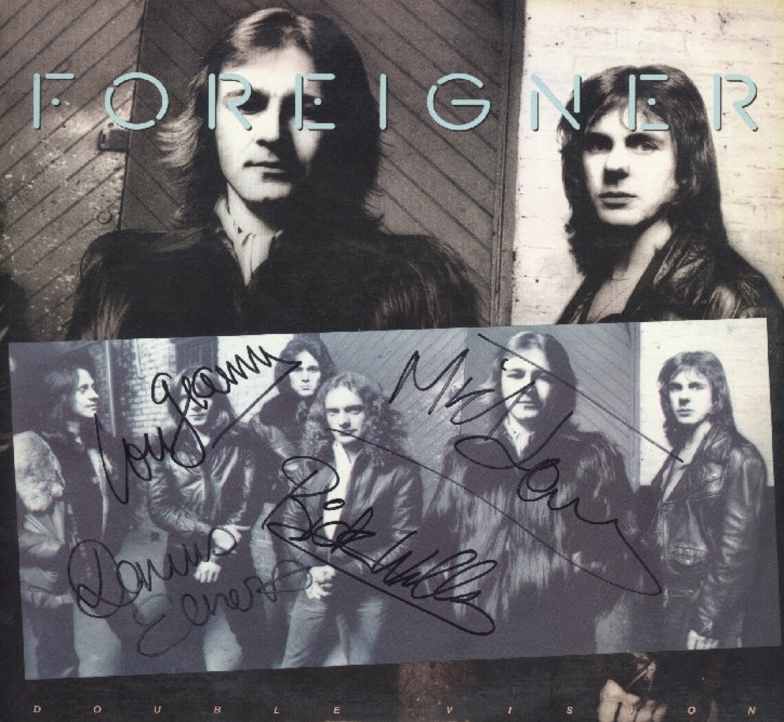 Foreigner Autographed LP Double Vision - Etsy