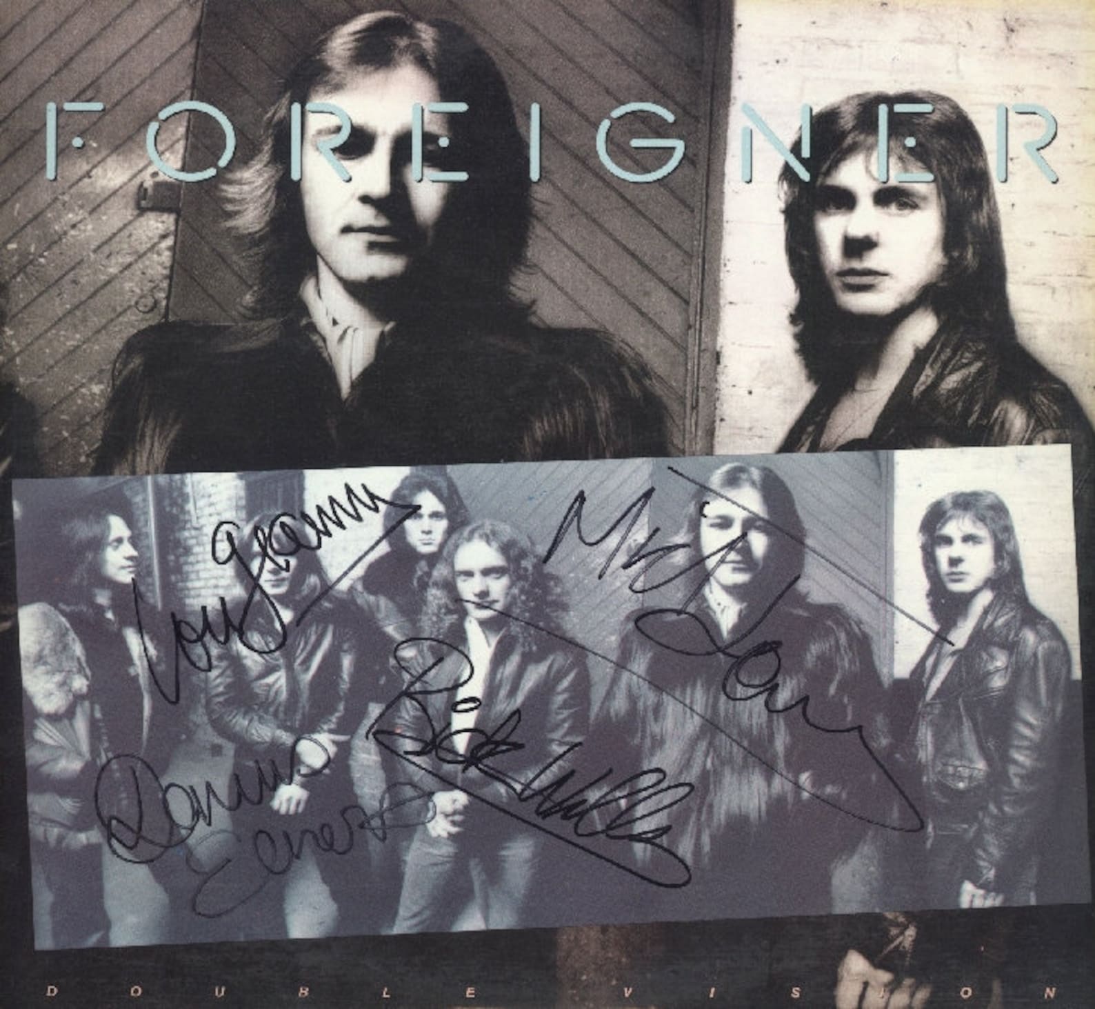 Foreigner Autographed LP Double Vision - Etsy