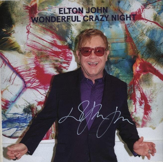 Elton John Autographed Wonderful Crazy Night LP Flat - Etsy