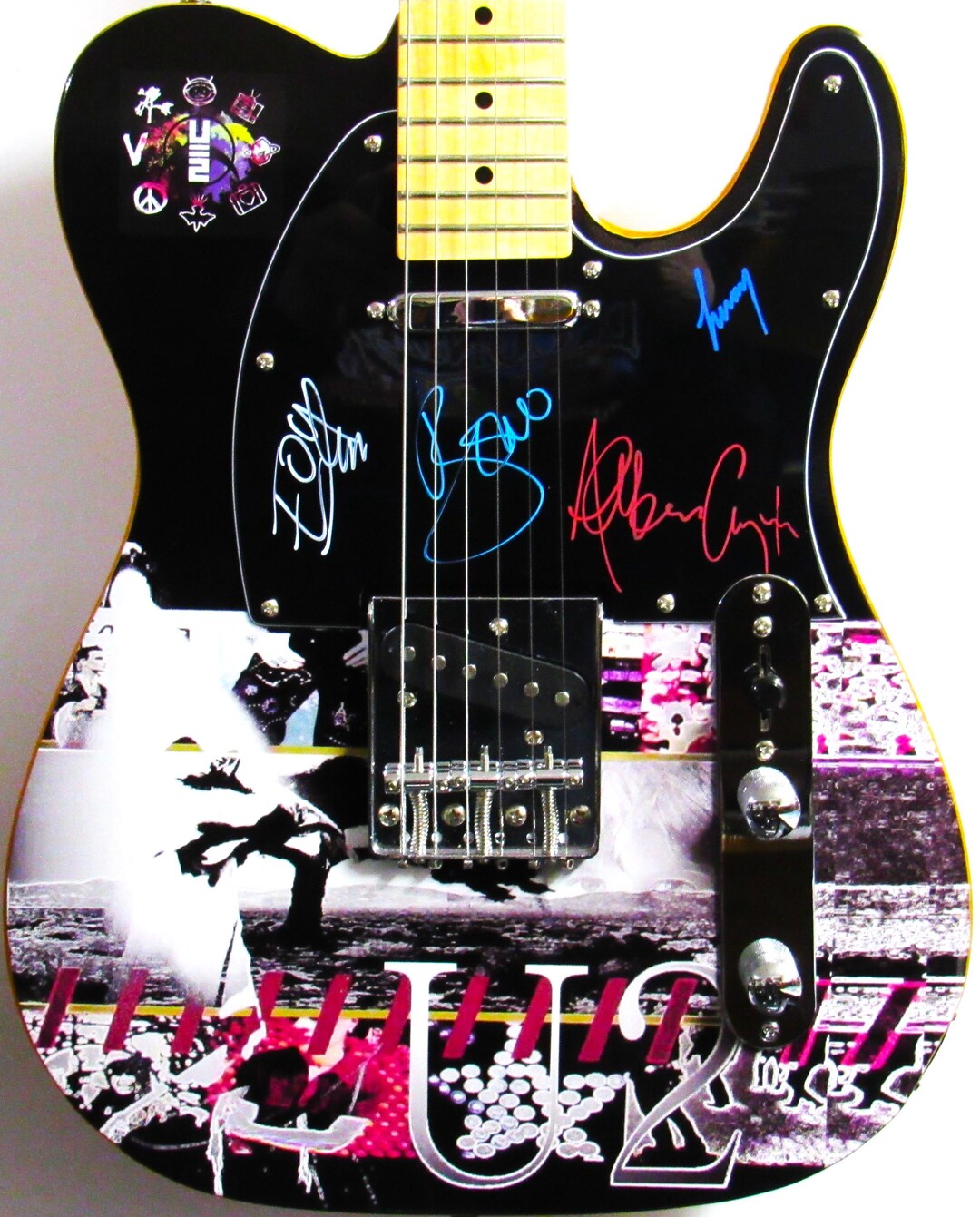 U2 Autographed Guitar - Etsy