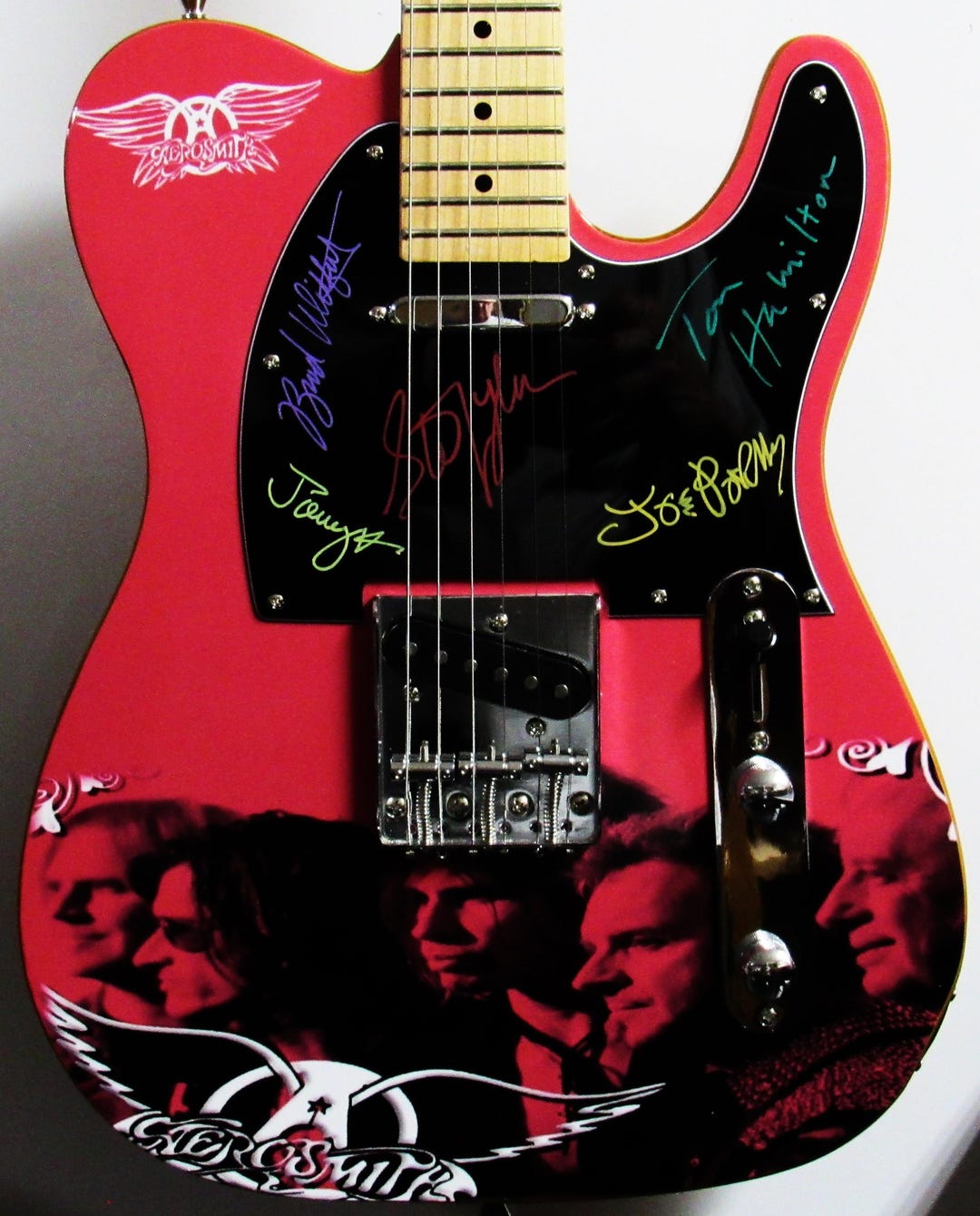 Aerosmith Autographed Custom Guitar - Etsy