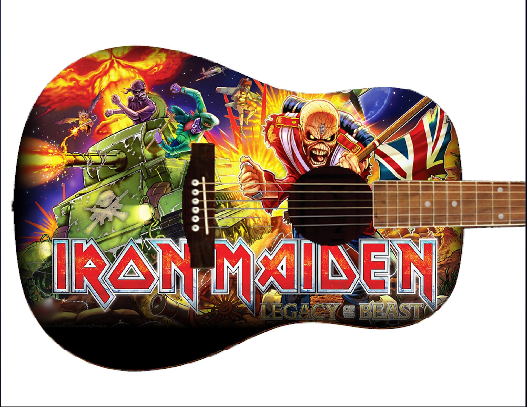 Iron Maiden Custom Guitar - Etsy