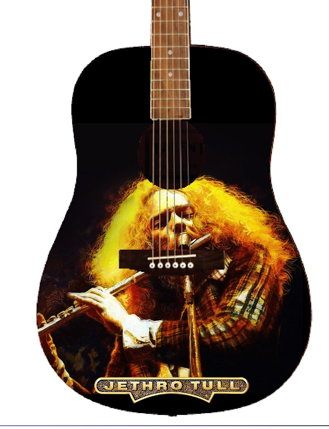Jethro Tull Custtom Guitar - Etsy