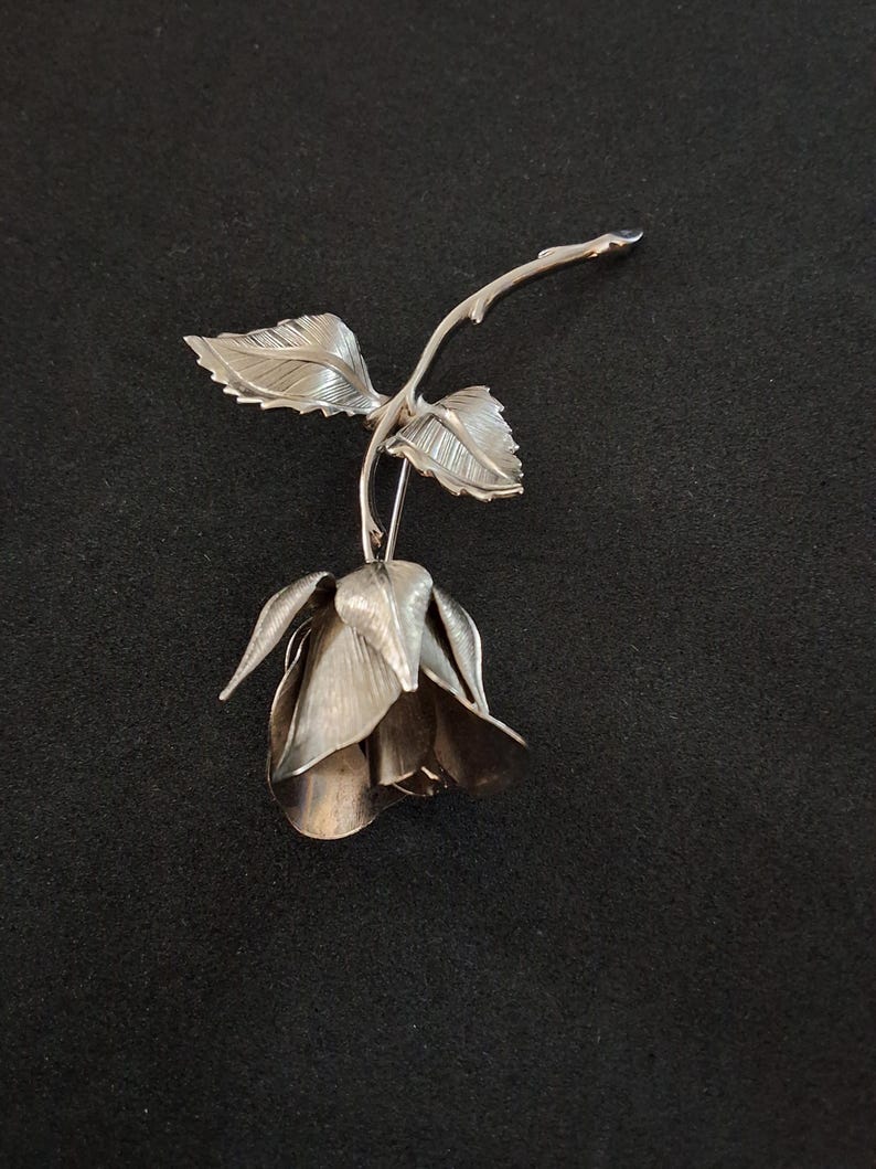 Vintage Giovanni Rose Brooch - Etsy