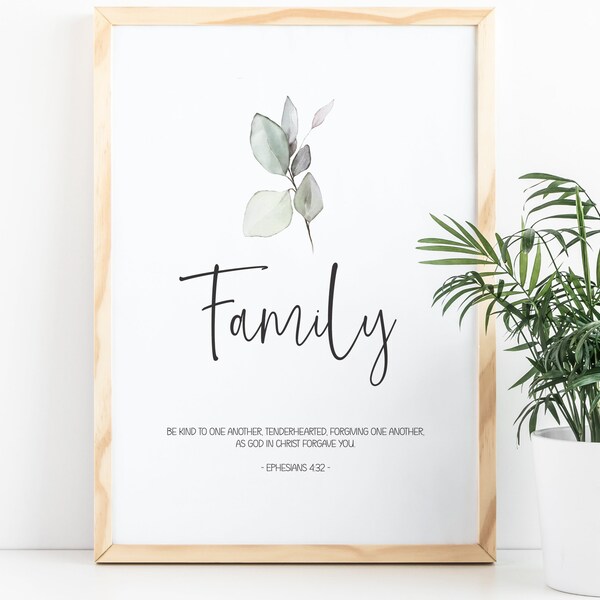 Bible Verse Family - Etsy