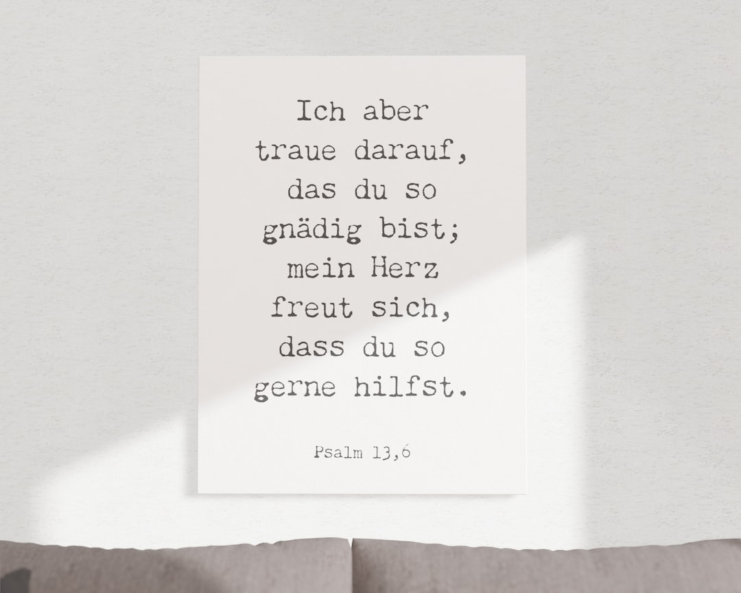 Individual Bible Verse Poster on Canvas Typewriter, Baptismal Saying ...