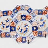 Imari Porcelain Lozenge Dish Decorated in the Money Tree Pattern ...