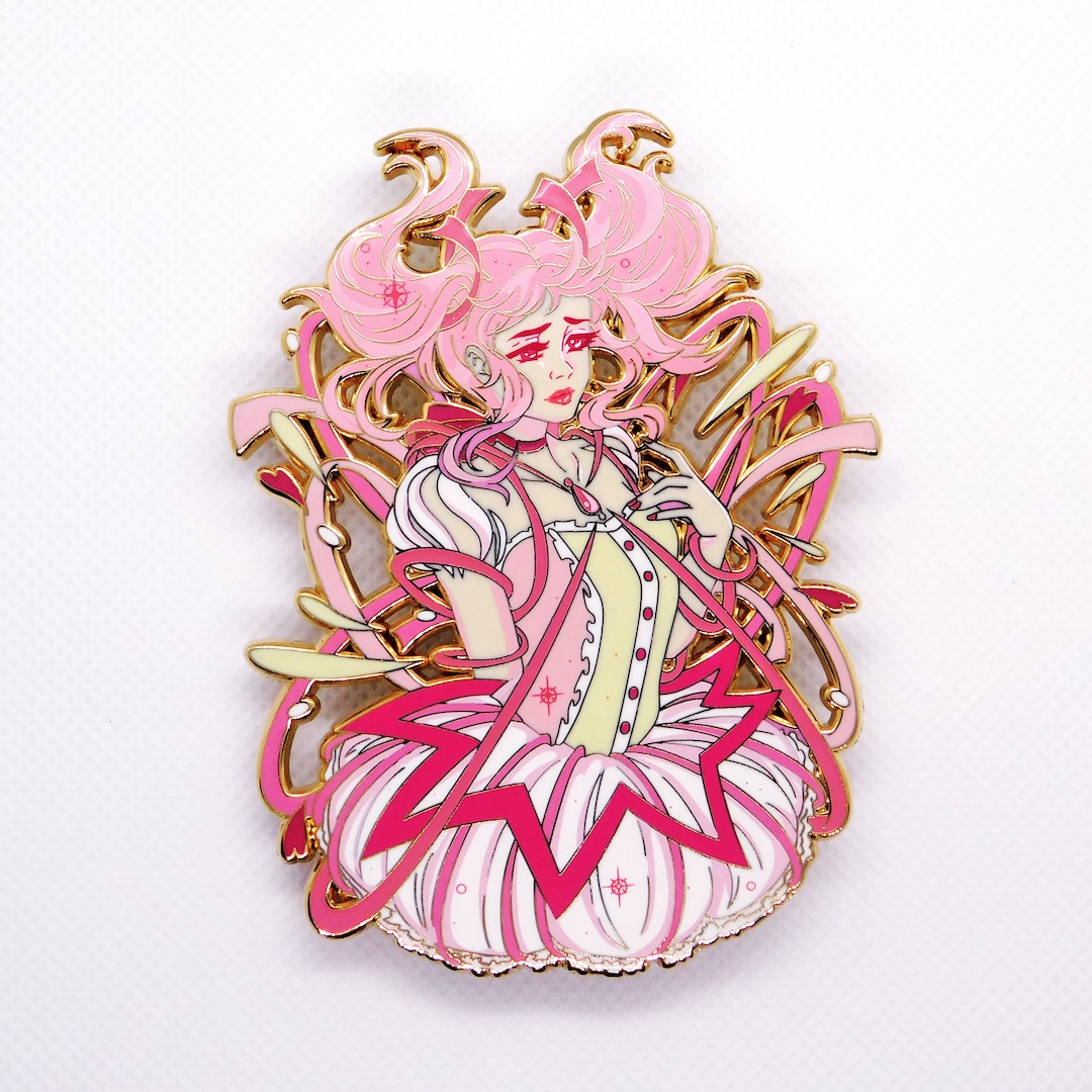 Collaboration Magical Girl Hard Enamel Pin Limited Edition Etsy