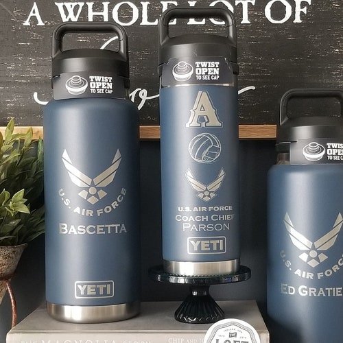 Engraved Military Yeti Tumbler Air Force Gift Deployment - Etsy