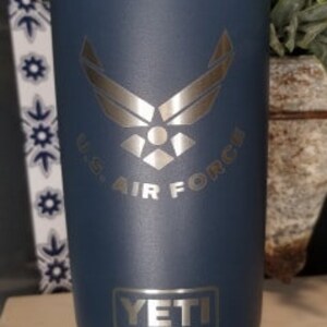 Engraved Military Yeti Tumbler, Air Force Gift, Deployment Gift for ...