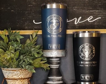 Engraved Military Yeti Tumbler Air Force Gift Deployment | Etsy