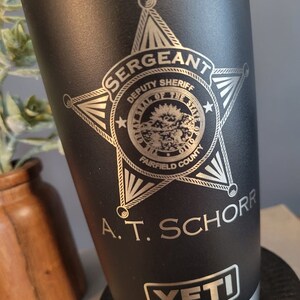 Law Enforcement Engraved Yeti, Police Officer Gift, Custom Engraved ...
