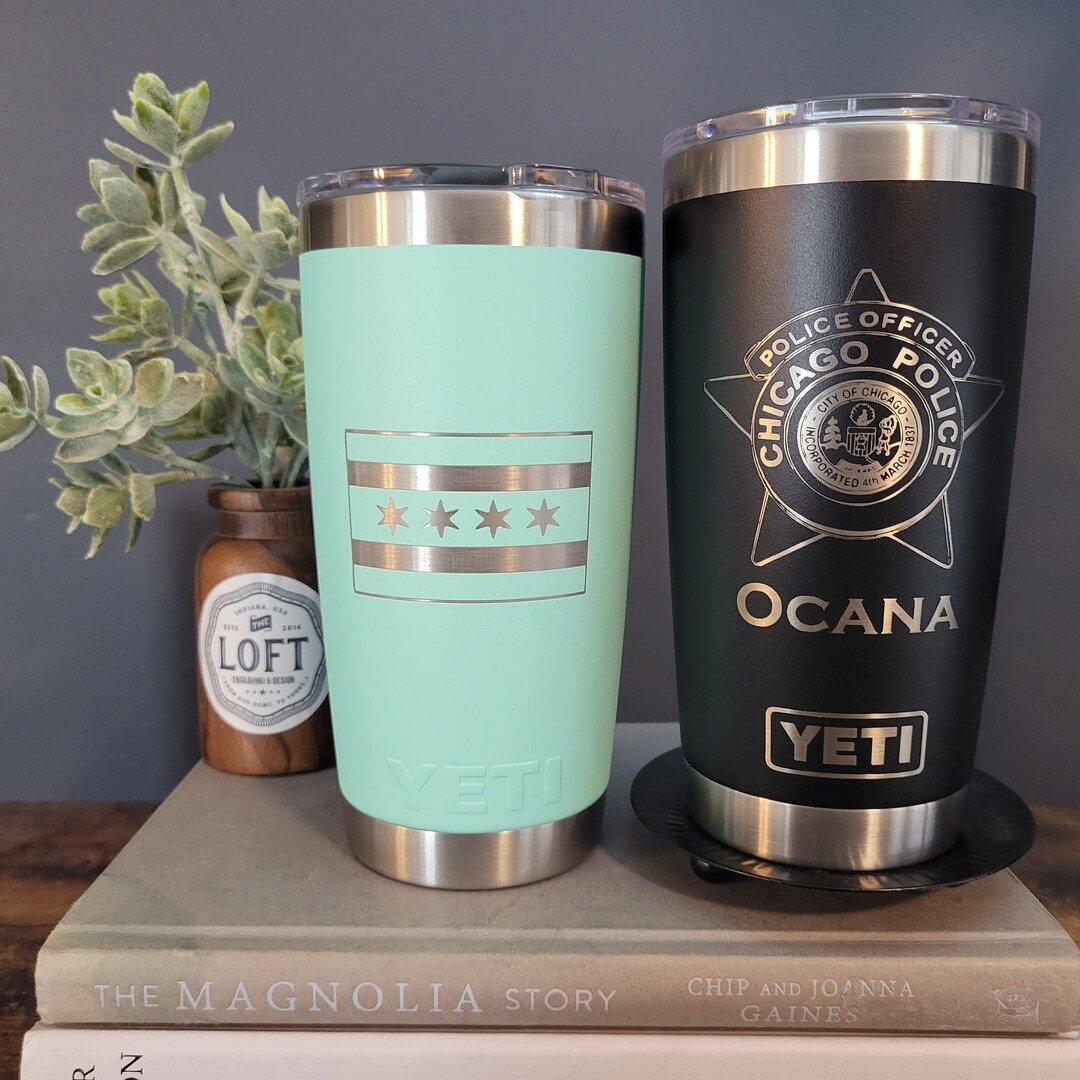 Chicago Flag Yeti, Chicago Landmarks Gift, Chicago Pride Tumbler ...