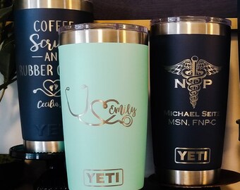 Engraved Yeti for Nurse Personalized Nursing Tumbler Nursing | Etsy