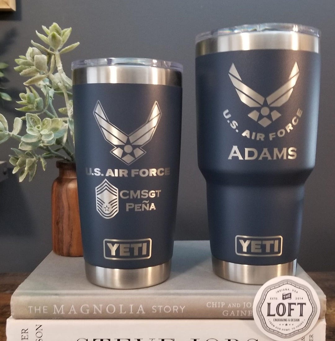 US Air Force Yeti Tumbler, Air Force Gift, Deployment Gift, Military ...
