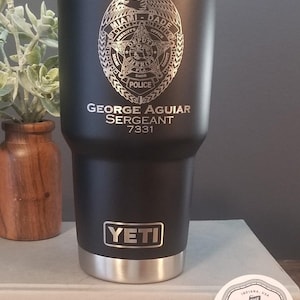 Law Enforcement Engraved Yeti, Police Officer Gift, Custom Engraved ...