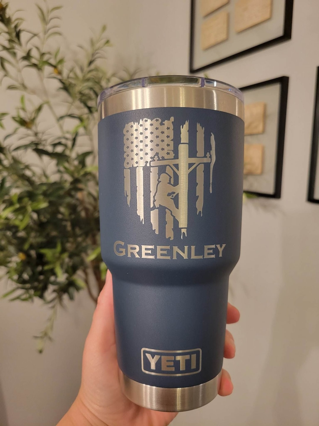 Engraved Yeti for Lineman, Lineman Pole Dancer, Lineman Cup, Journeyman ...