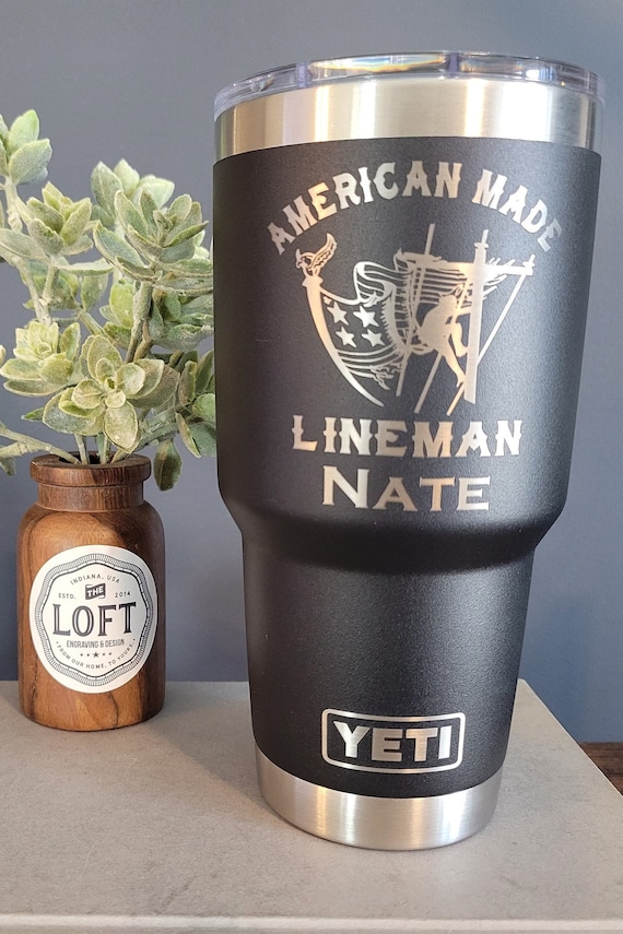 Engraved Yeti for Lineman Lineman Pole Dancer Lineman Cup - Etsy