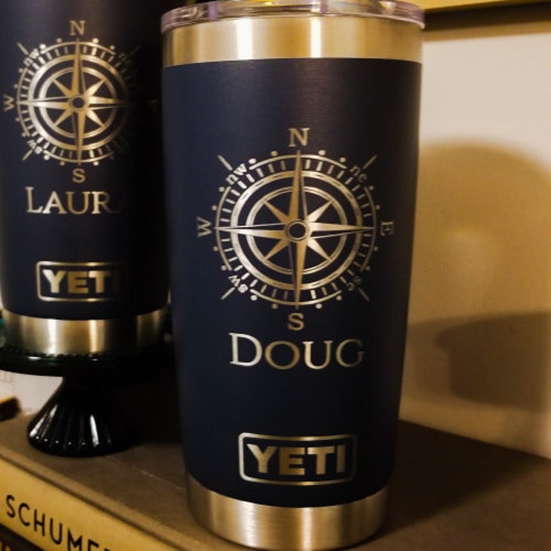 Engraved Compass Yeti Navigation Compass Boat Captain Gift | Etsy