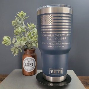 Law Enforcement Engraved Yeti, Police Officer Gift, Custom Engraved ...