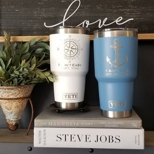 Engraved Yeti Tumbler, Lake Life Cup, Boating Gifts, Boating ...