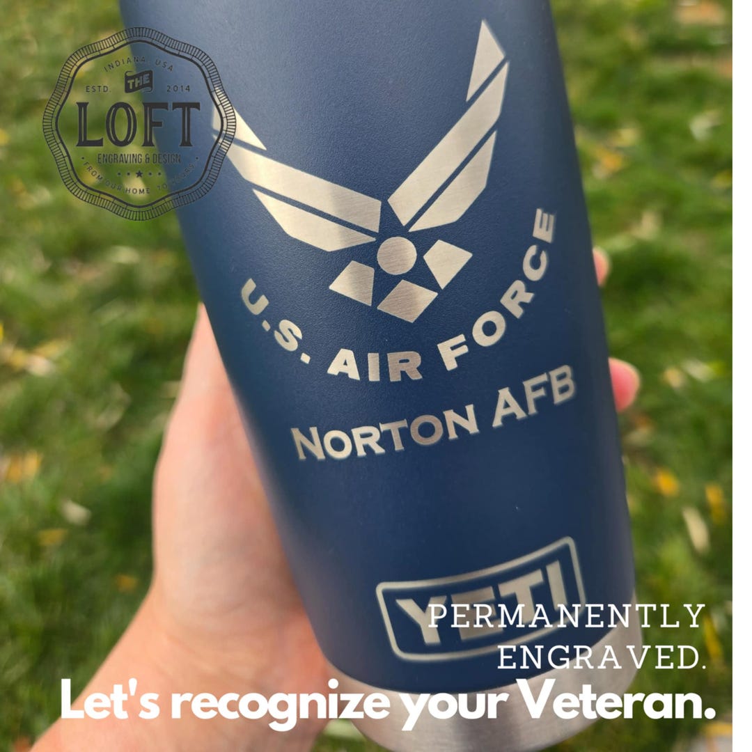 US Air Force Yeti Tumbler, Air Force Gift, Deployment Gift, Military ...