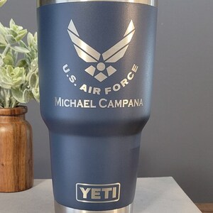 Veterans Day Gift, Engraved Military Yeti Tumbler, Air Force Gift ...