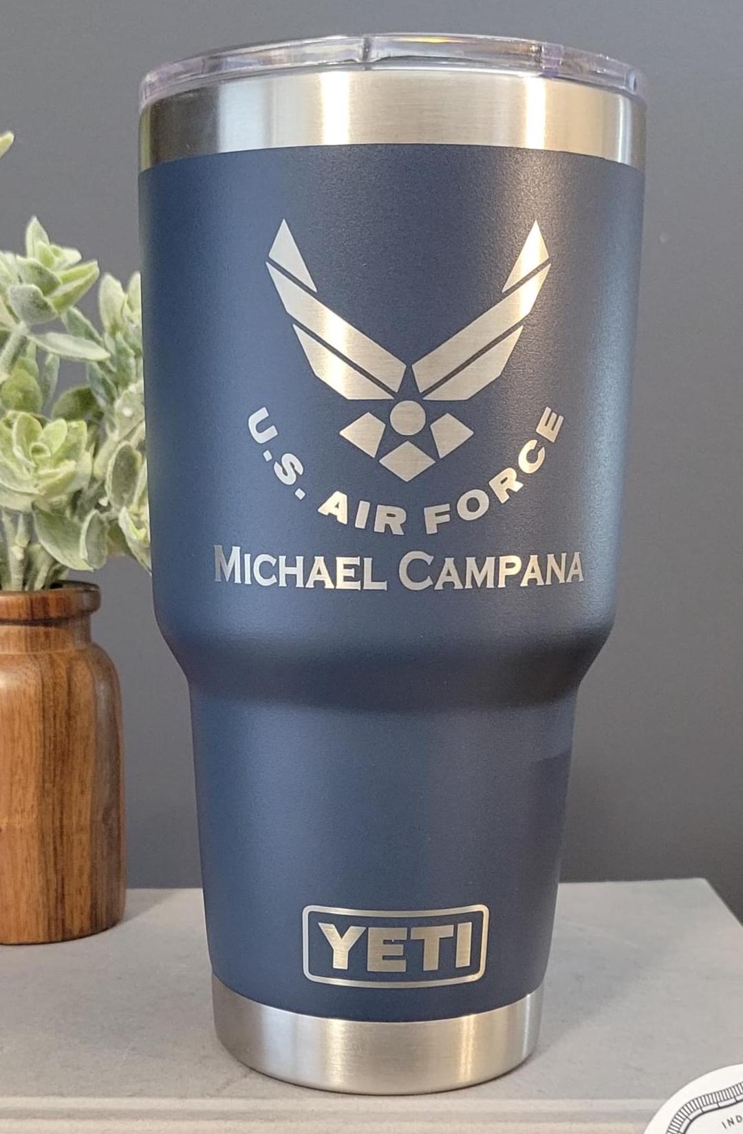 Engraved Military Yeti Tumbler, Air Force Gift, Deployment Gift for ...