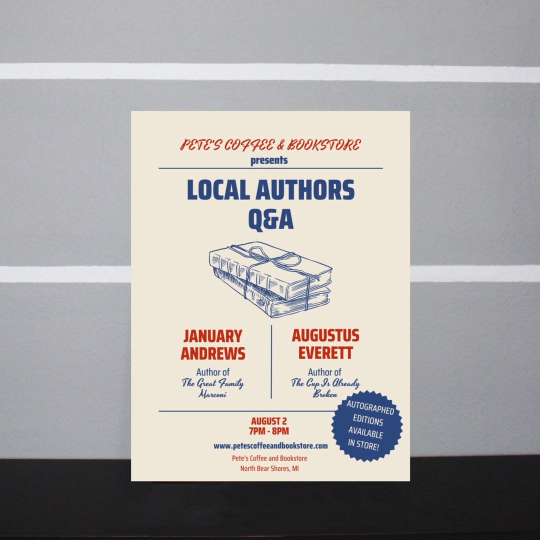 Beach Read January Andrews Augustus Everett Author Poster/flyer - Etsy