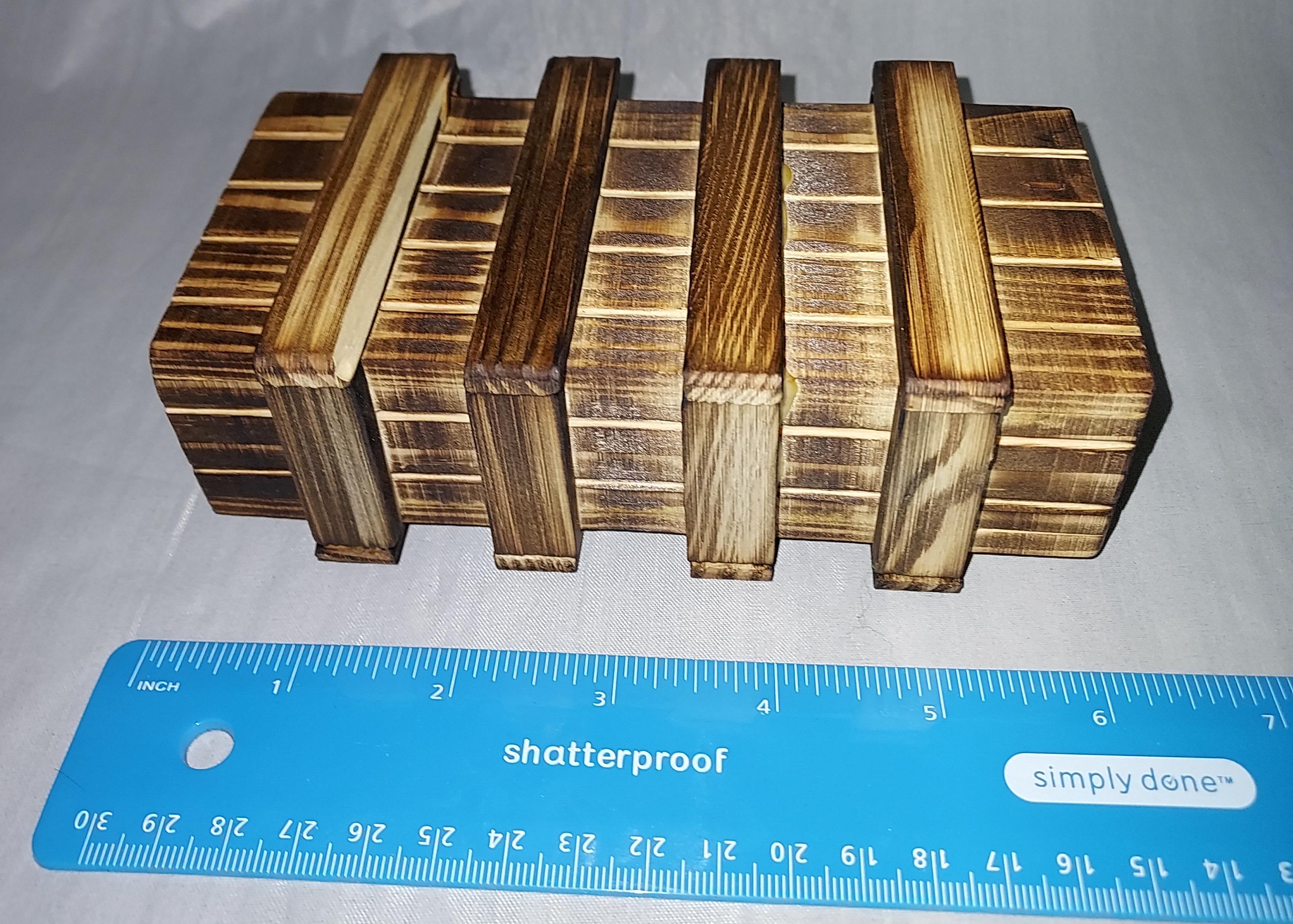 Wooden Puzzle Magic Box (4 Beams) - Etsy