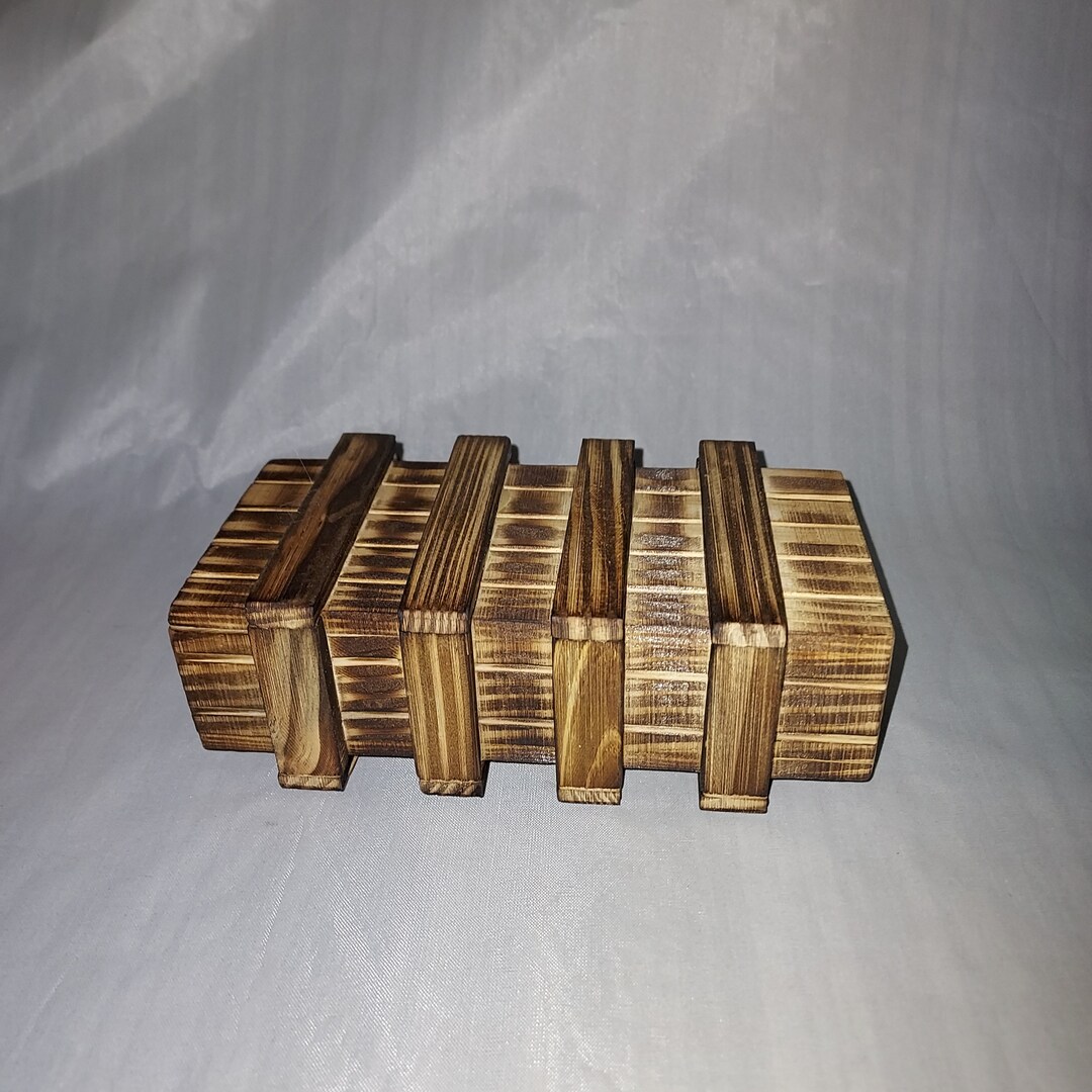 Wooden Puzzle Magic Box 4 Beams - Etsy
