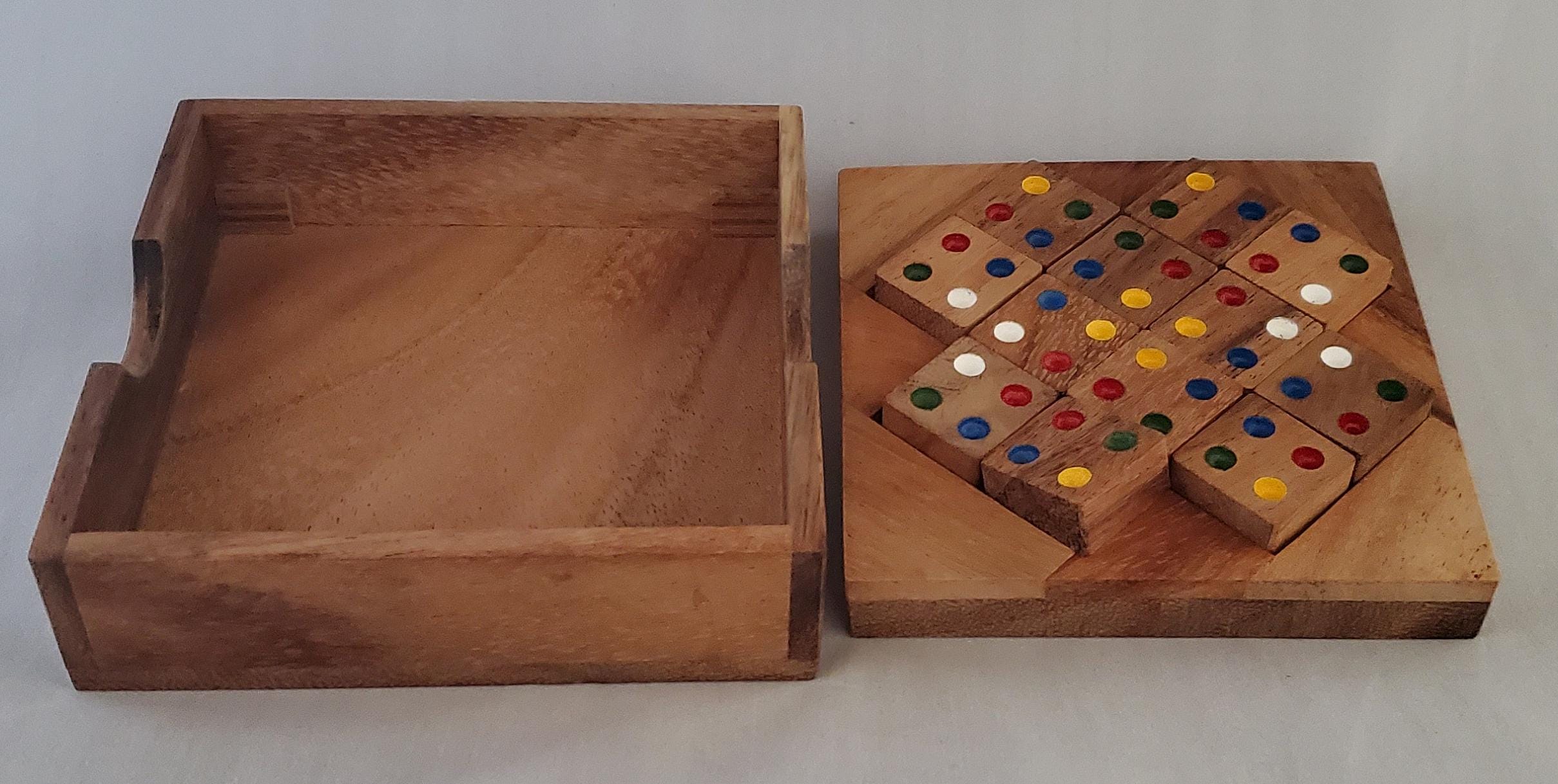 Wood Puzzle Color Match Squares - Etsy