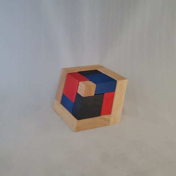 Wood Puzzle 4 D Puzzle | Etsy