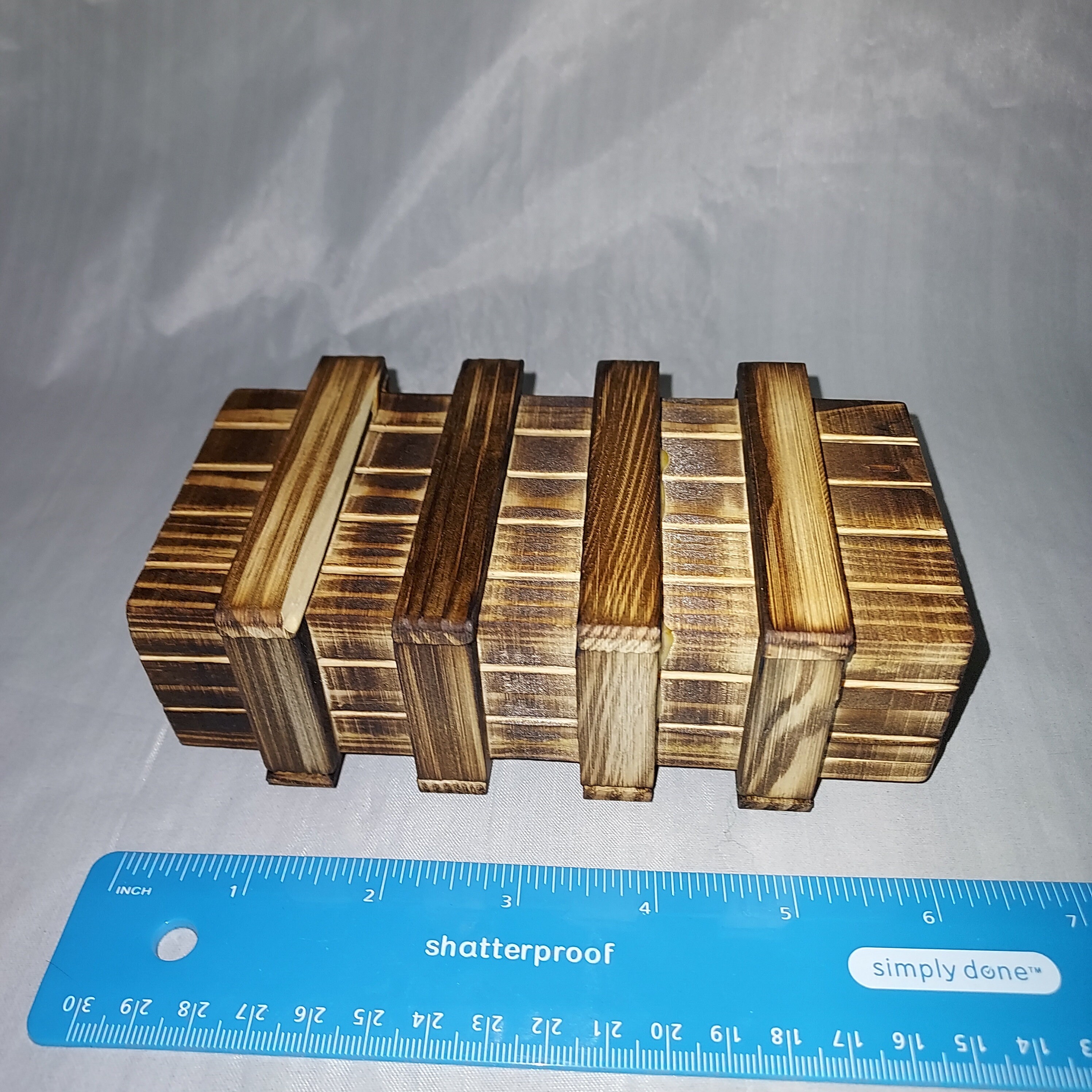 Wooden Puzzle Magic Box 4 Beams - Etsy