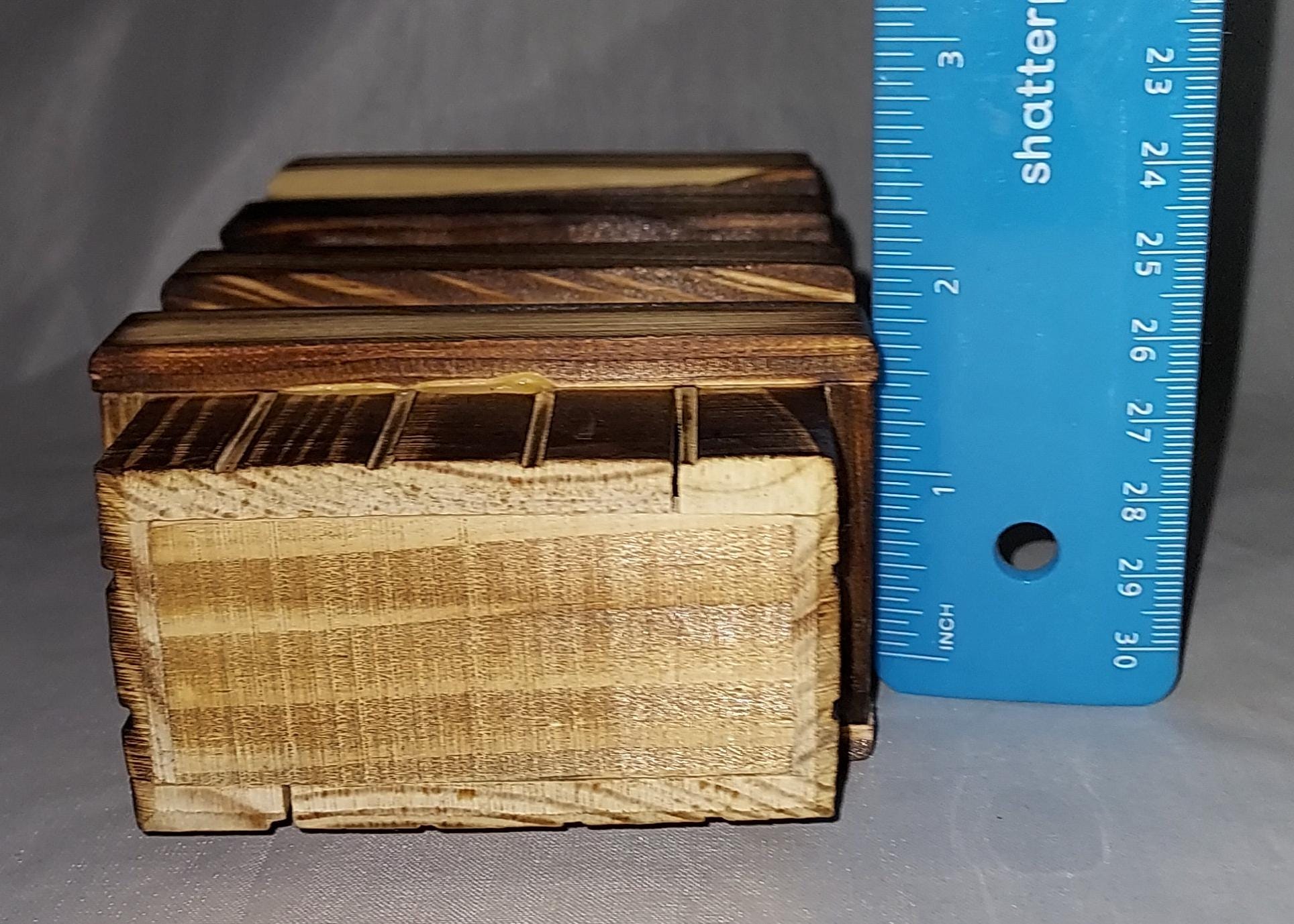 Wooden Puzzle Magic Box (4 Beams) - Etsy