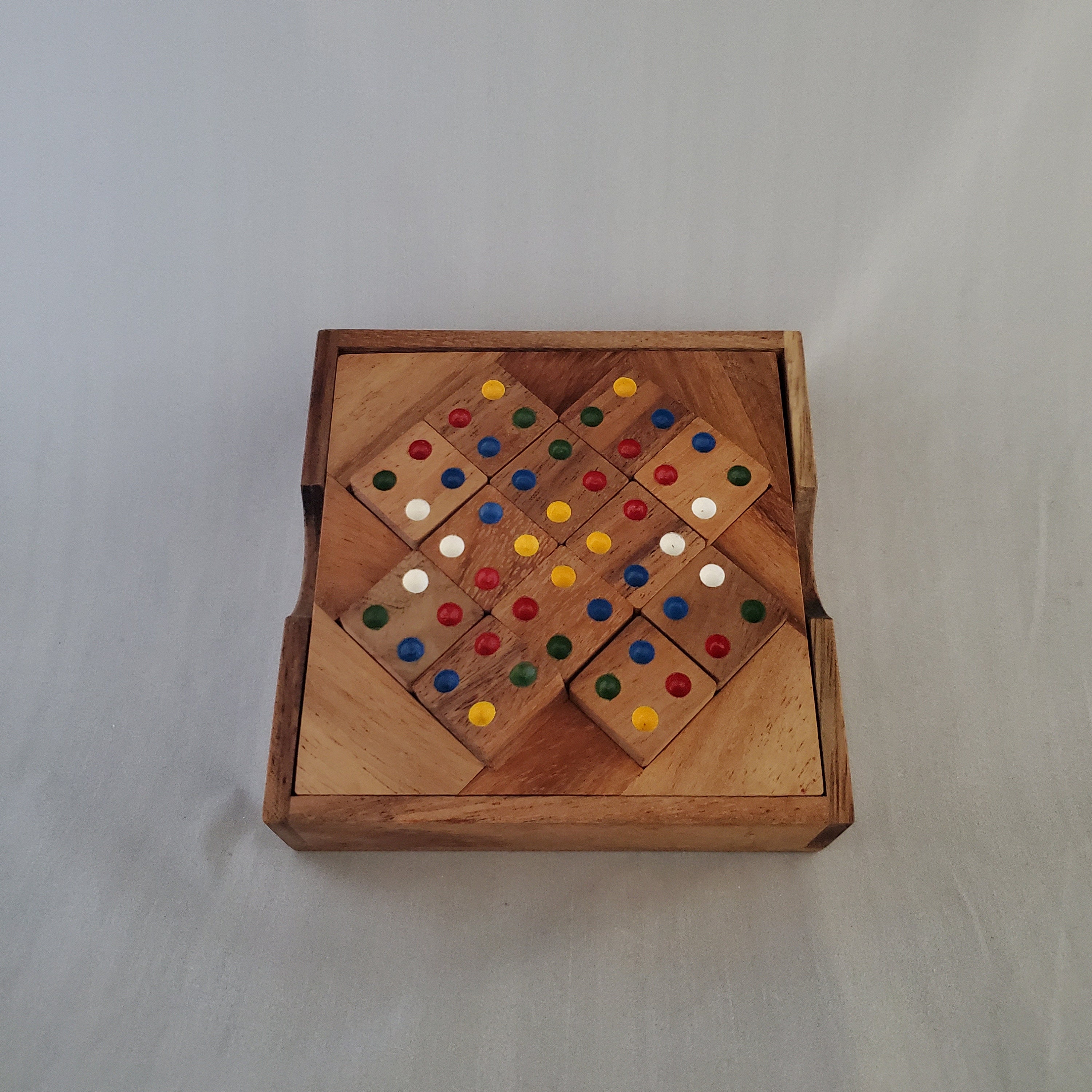 Wood Puzzle Color Match Squares | Etsy