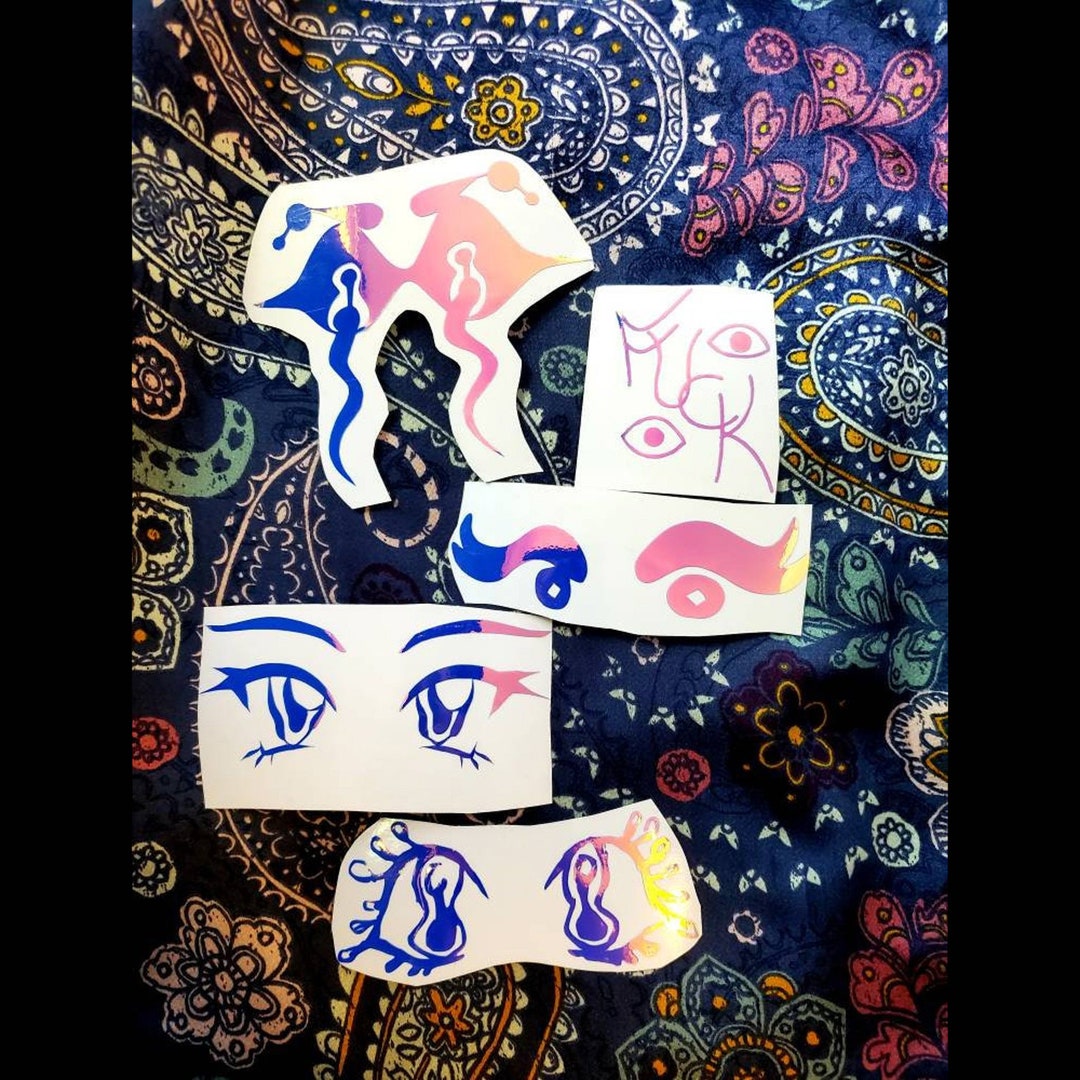 Holographic Eyes Set | Vinyl Sticker Decals - Etsy