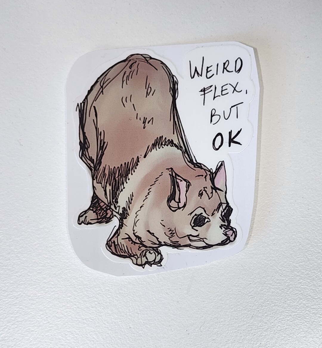 Chihuahua Flex Sticker | Weird Flex, but OK - Etsy