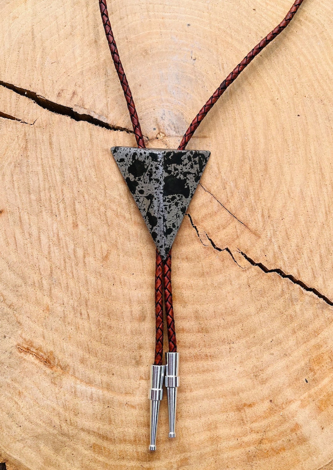 Modern Bolo Tie | Patina on Steel - Handmade in WA - Etsy