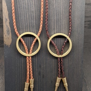 Modern Bolo Tie | Brass - Handmade in WA - Etsy