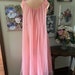Vintage Pale Coral Pink Miss Elaine Dbl Chiffon Negligee Nightgown S-M ...