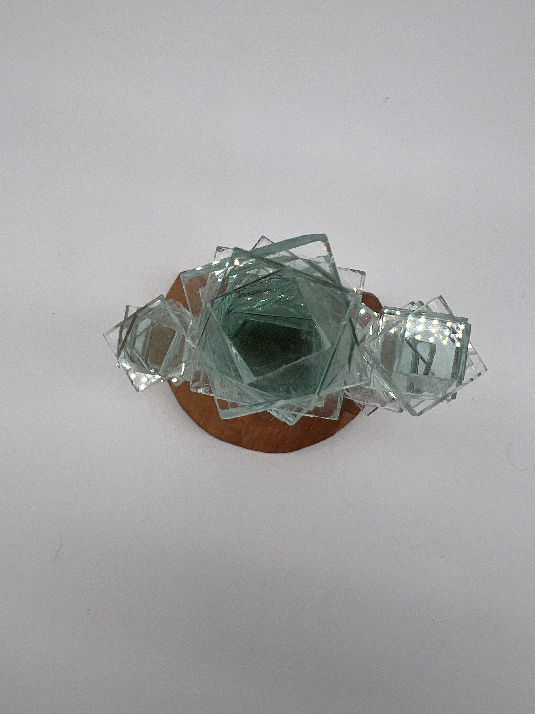 Vintage Stacked Glass Arizona Cactus MCM Medium Size on Base - Etsy