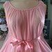 Vintage Pale Coral Pink Miss Elaine Dbl Chiffon Negligee Nightgown S-M ...