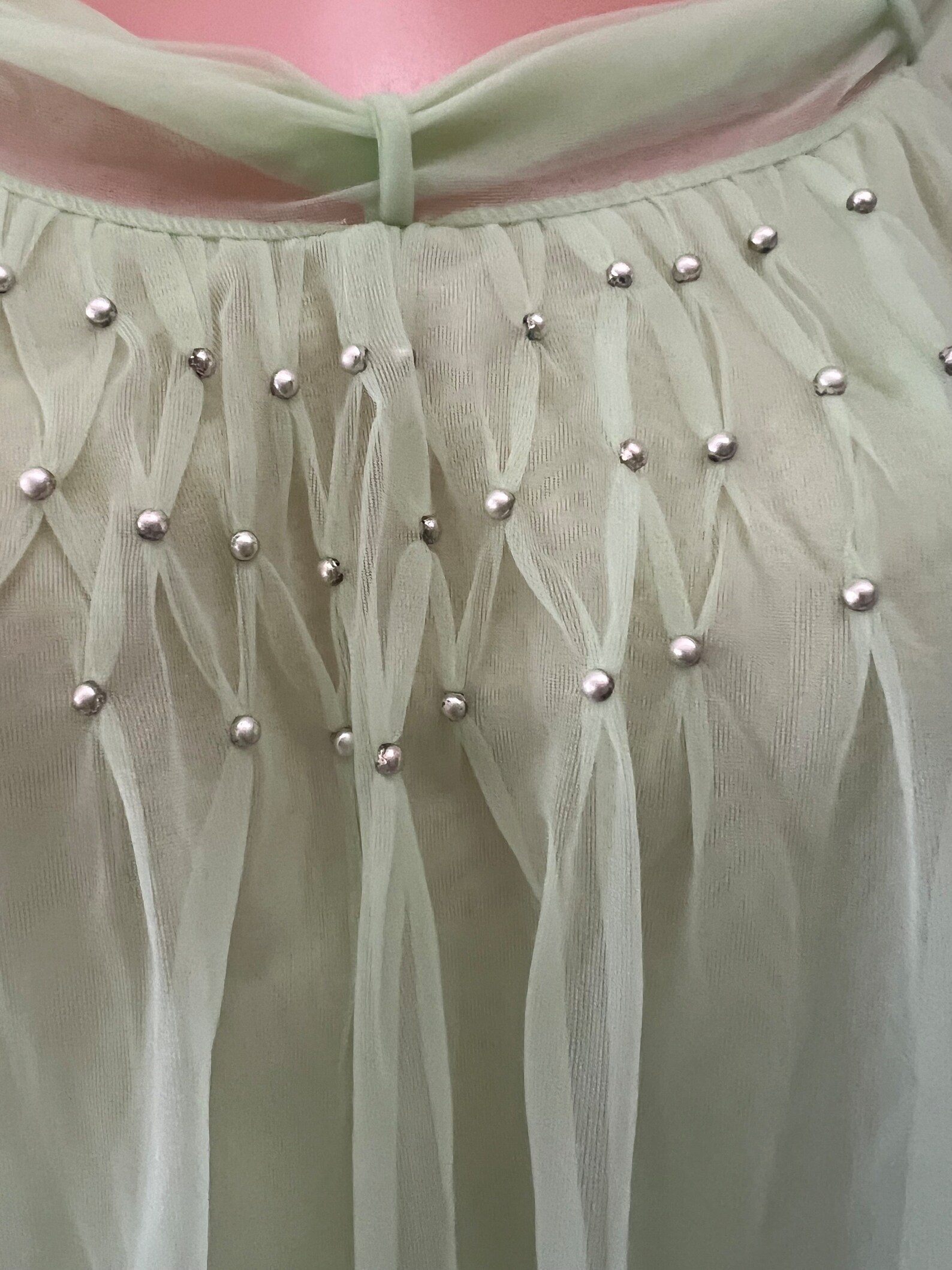 Vintage Lime Green Chiffon Pandora 60’s Nightgown L - Etsy